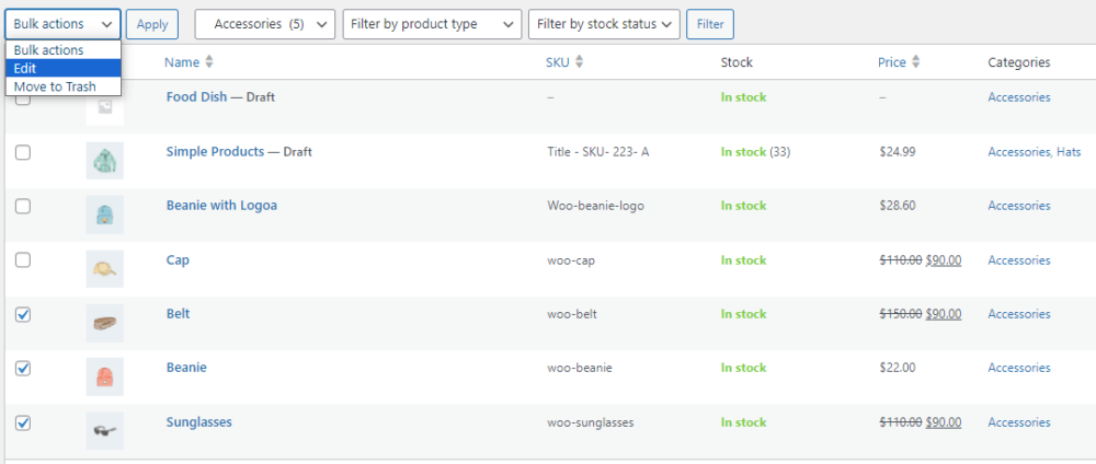 3 Easy Ways To Bulk Edit Product Sale Price In WooCommerce - IThemeland