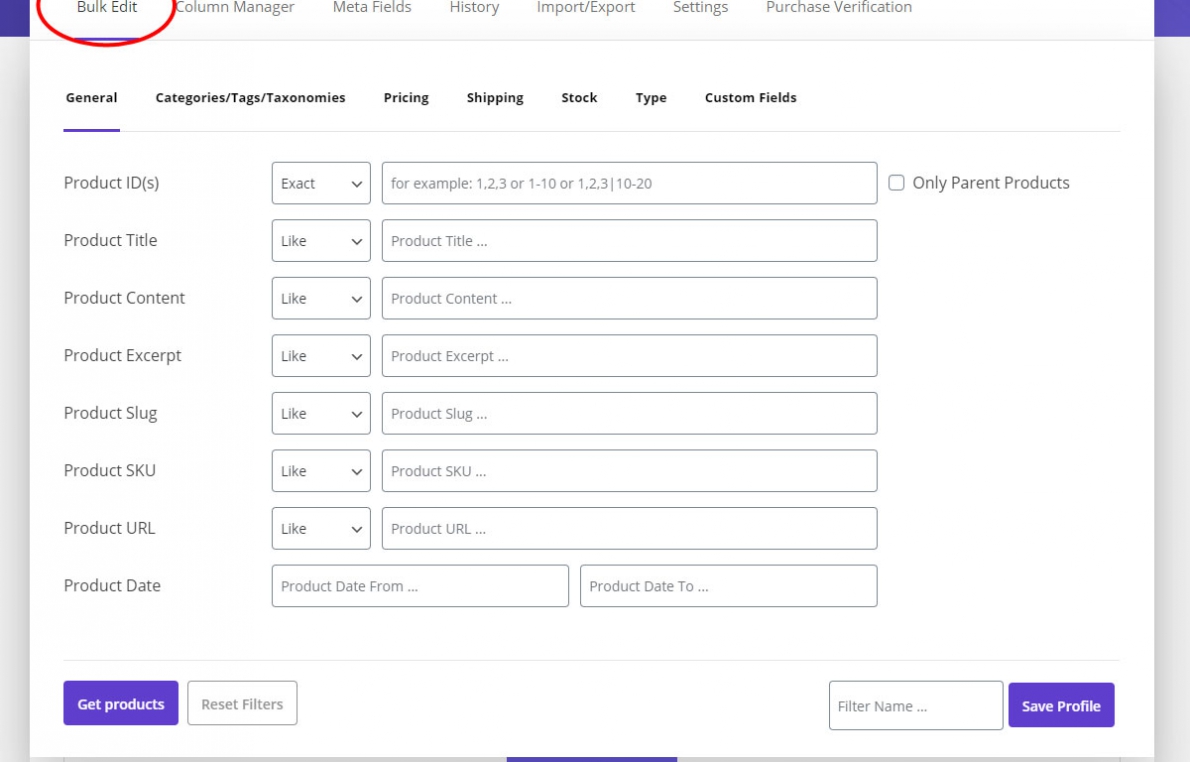 Woocommerce Bulk Product Editing - iThemelandco